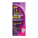 Allegra Children's 12-Hour Allergy Relief Liquid, Non-Drowsy Indoor and ...