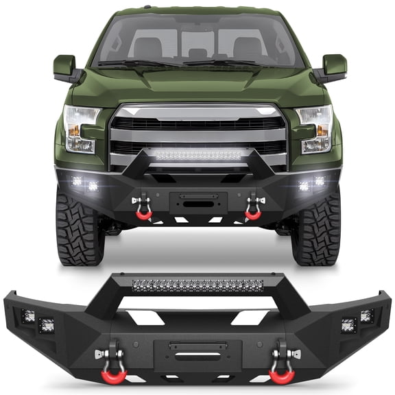 POFENZE Fits 2015 2016 2017 Ford F150 Bumper Truck Front and Rear ...