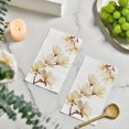 100 Disposable Paper Decorative Guest Napkins, Spring Summer Magnolia ...