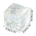 Clear Cheese Squishy, Ice Cube Squishy, Slow Rising Ice Cube Stress ...