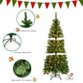 BN-LINK 7ft Artificial Pre-Lit Pencil Christmas Tree with 8 Lighting ...