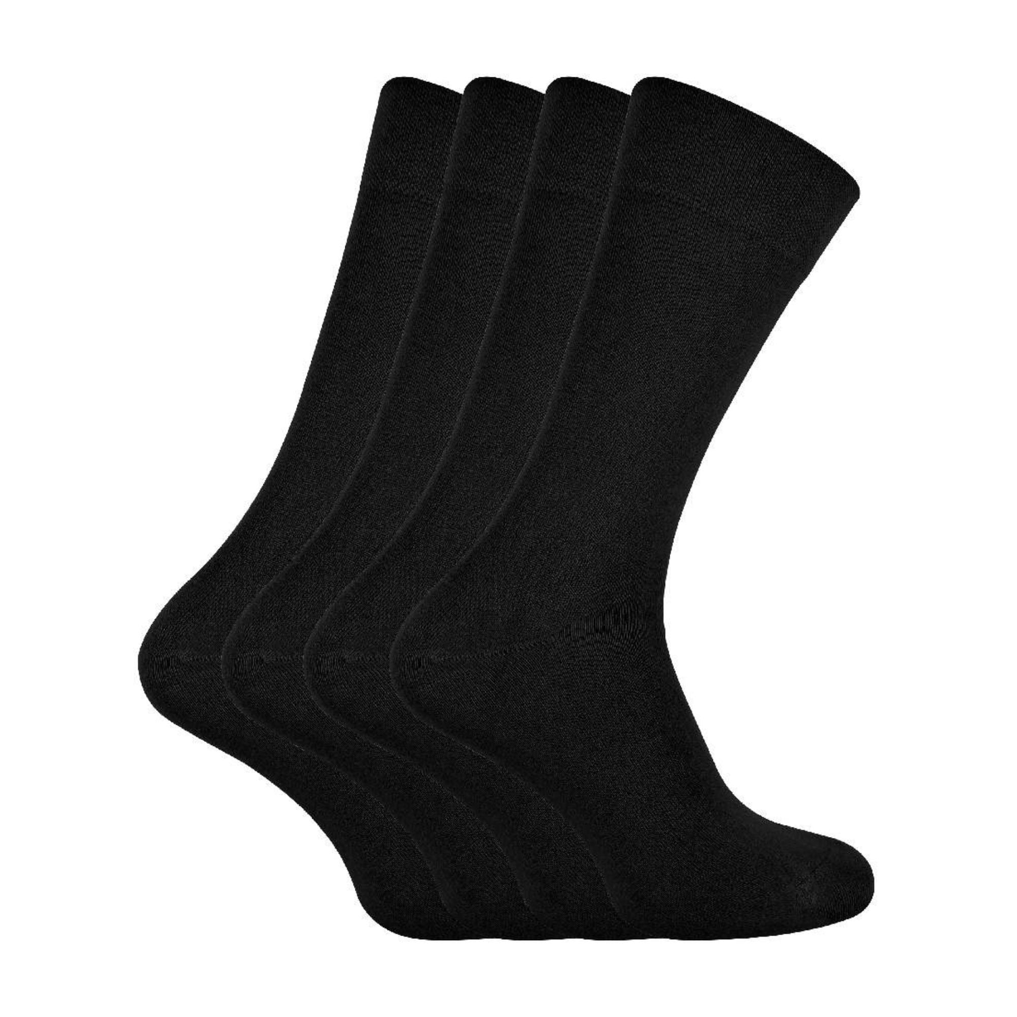 Sock Snob - 4 Pairs Soft Breathable Bamboo Crew Socks for Men - Walmart.com