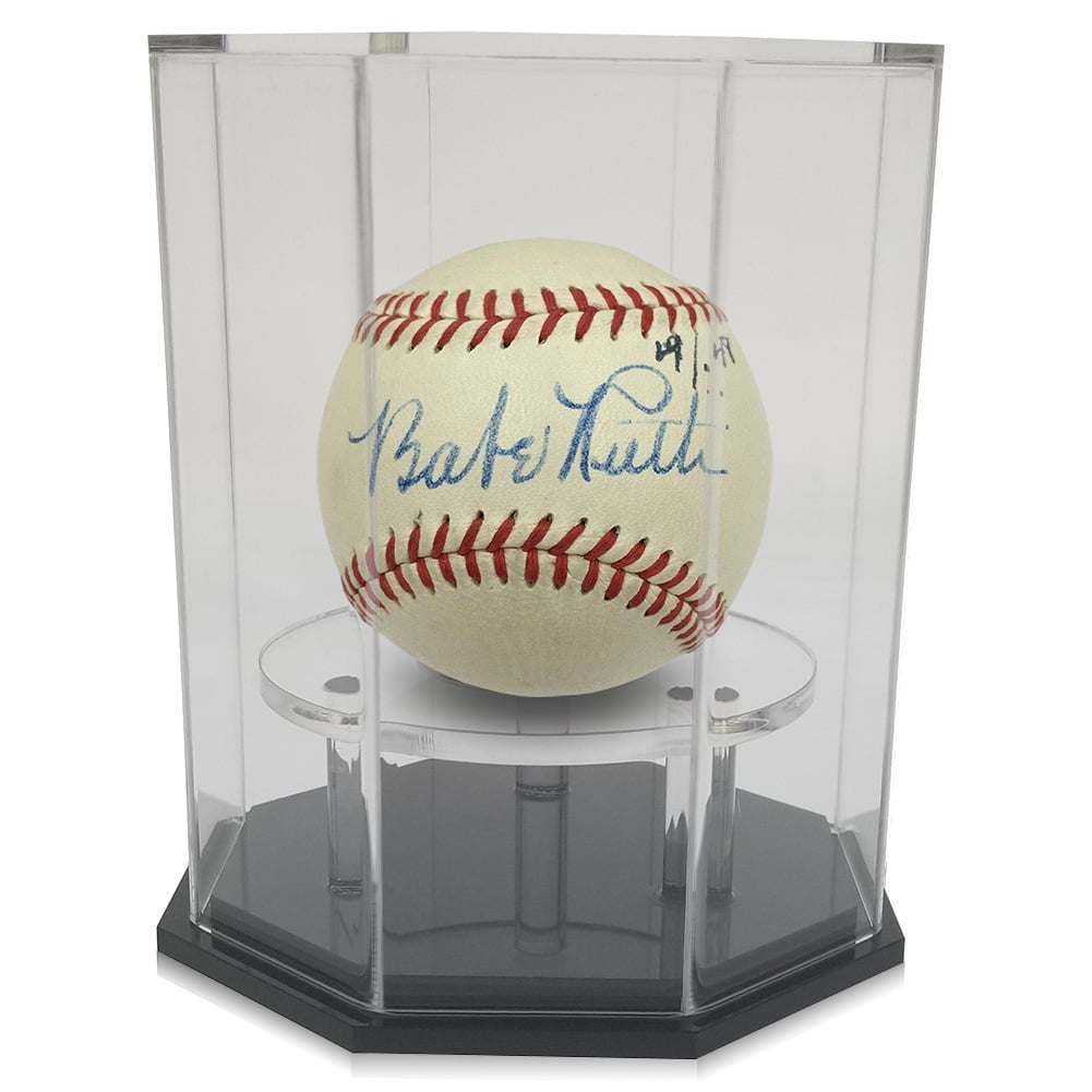 OnDisplay Deluxe UV-Protected Baseball/Tennis/Softball Display Case ...