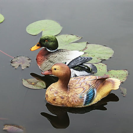 Zeus Realistic Mandarin Duck Statue Fine Symbol Resin Art Craft ...