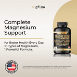 Gflow Vitamins Magnesium 10-in-1 Complex, High Absorption, B Vitamins, Energy, Recovery ...