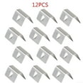 UHUSE 12 PCS Wind Rain Deflectors Channel New Metal Universal Clips For ...
