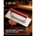 Ultimate Rectangle Griddle Press 1.92LB - 9x4.2 Inch Smash Burger ...