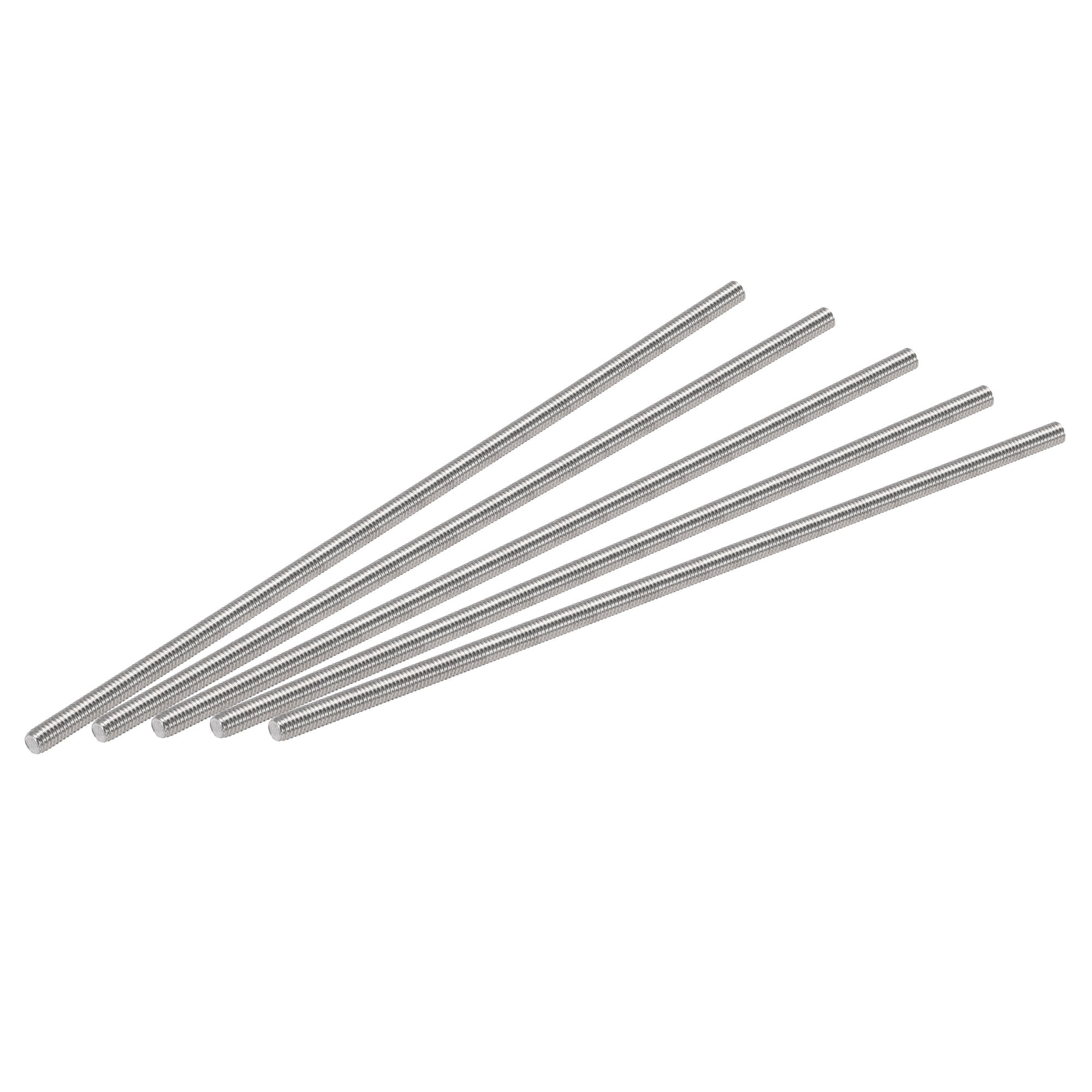 Uxcell M3 x 100mm Fully Threaded Rod 304 Stainless Steel Right Hand ...