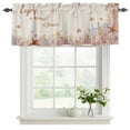 Brown Ocean 2 Panels Kitchen Valance, Enjoy A Moment of Peace Beach ...