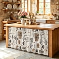 Cabinet Curtain 28''W x 51''L, Coffee Under Sink Curtain Drapes, Brown ...