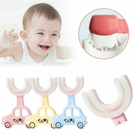 Kids Cartoon Car U-shaped Toothbrush 360 Thorough Cleaning Teeth Brush ...