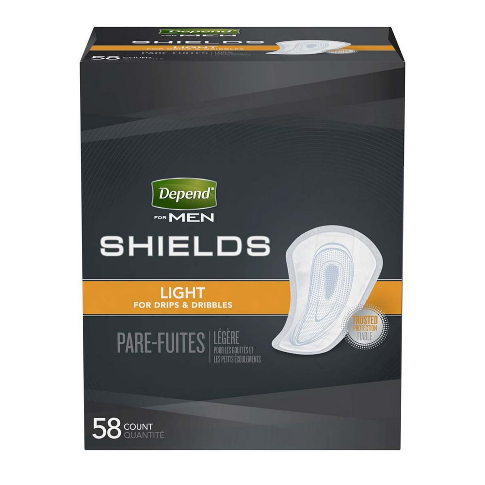 Depend Guards for Men Male Incontinent Pad Cup-Like Shape - Walmart.com ...