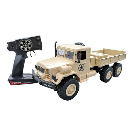 2.4Ghz 6WD Remote Control 1/12 Military Army Truck M35 6X6 Off Road RC ...