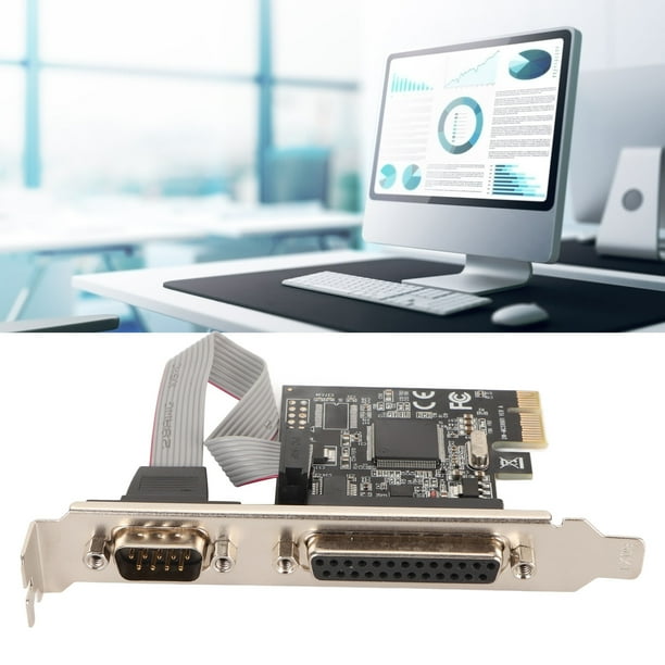 PCIe To RS232 Expansion Card, Stable PCIe Com Port Adapter For Printer ...