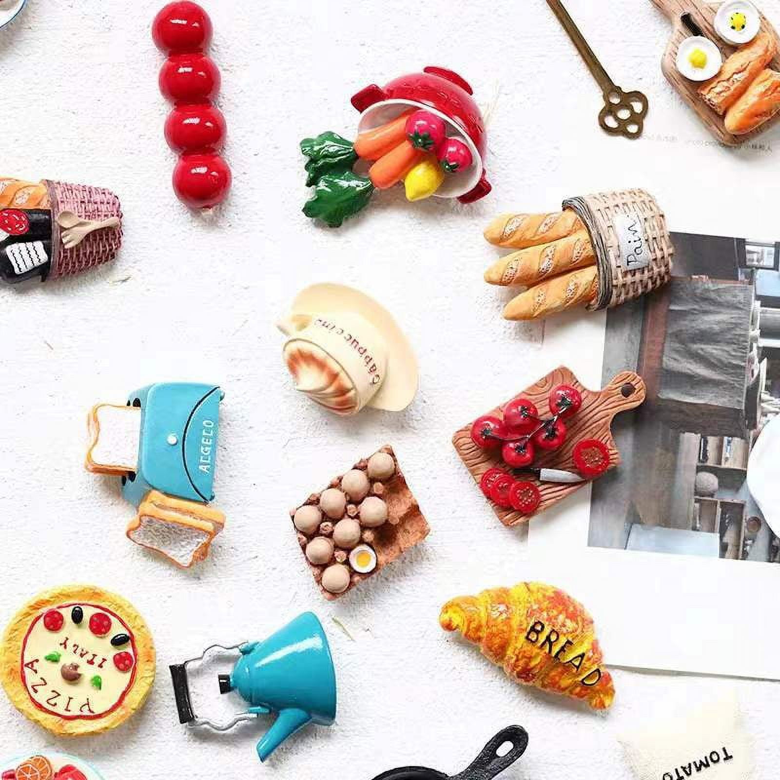 10 imanes aleatorios para refrigerador, imanes de resina 3D para ...