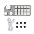Programmable Keypad 15 Keys 3 Knobs Blue Switch Mechanical Memory ...