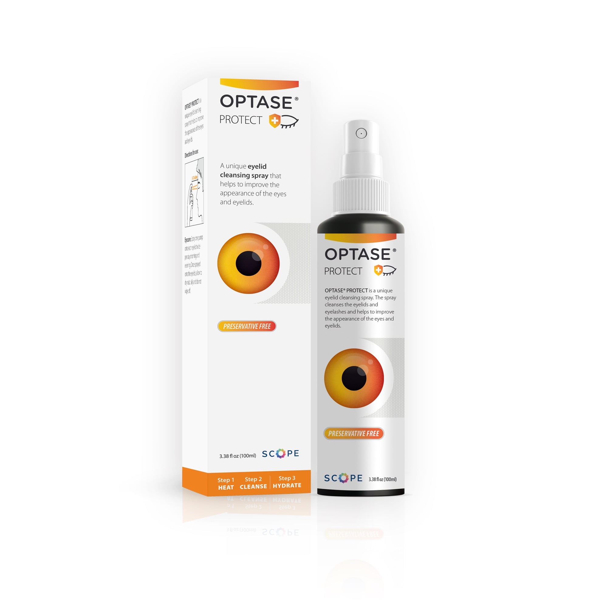 OPTASE Protect Eyelid Cleansing Spray - Hypochlorous Acid Spray for ...