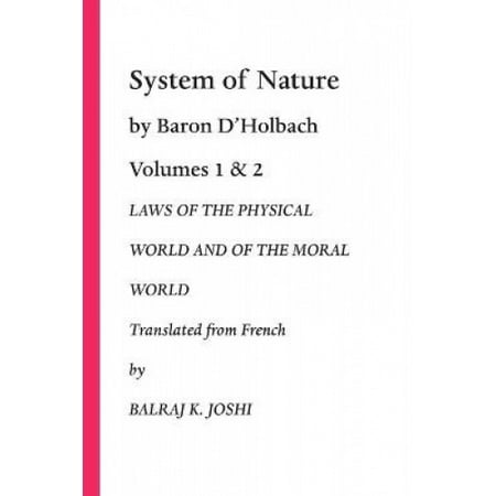 System of Nature. Volumes 1 & 2. | Walmart Canada