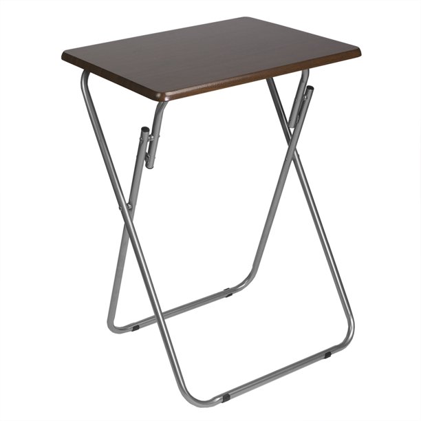 Home Basics Multi-Purpose Foldable Table, Cherry - Walmart.com