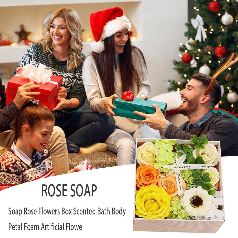 Artificial Sun Flower Jabón Rose Flowers Caja Regalo Elegante Ramo ...