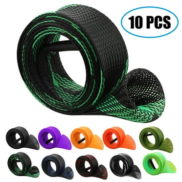 ZHENDUO 10Pcs Fishing Rod Sleeve 67inches/74.8inches Covers Braided ...