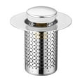 XiYing Stainless Steel Sink Drainer, Spring-Loaded Anti-Clog Hair ...