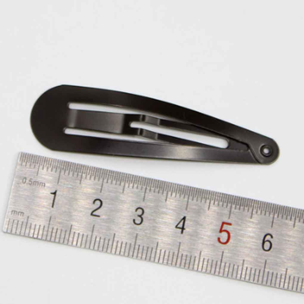 12PCS Women DIY Bulk Black Small Simple Rhodium Hairpin Hair Clips Snap ...