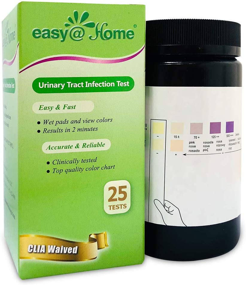 Easy@Home Urinary Tract Infection Urine Health Test, 25 count - Walmart.com