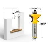 YONICO Window Sill Router Bits 3/4-Inch 1/2-Inch Shank 18144 - Walmart.com