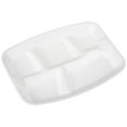 Hefty Everyday Soak-Proof Foam Compartment Tray, ZLK1 White, 9 x 11 ...
