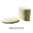 EDHITNR Split Toilet Seat Cover, Elastic Fabric Toilet Lid Cover for ...