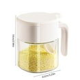 Glass Spice Jar with Airtight Flip Lid – Keeps Spices Fresh and Dry ...