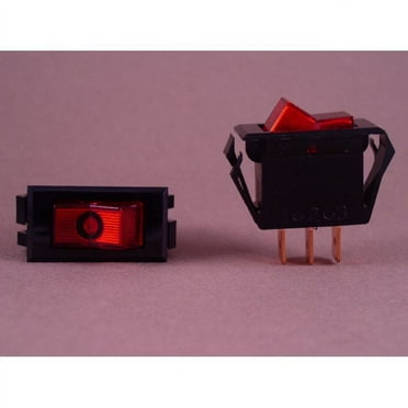 Uninex White Grounded On/Off Power Switch with Amber Light ETL ...