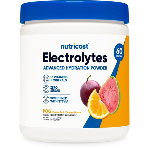 Nutricost Electrolytes Advanced Hydration Powder - Passion Fruit ...
