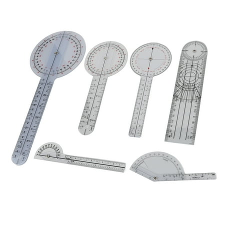 Joint Measuring Ruler, Body Ruler Set 6PCS Plastic Transparent Color In ...