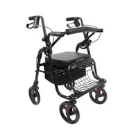 Drive Medical Duet Wheelchair Walker Rollator Combo, Terrain Mobility ...