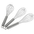 8 inches 3 Pack Wire Whisks for Household Purposes Pack of Stainless ...