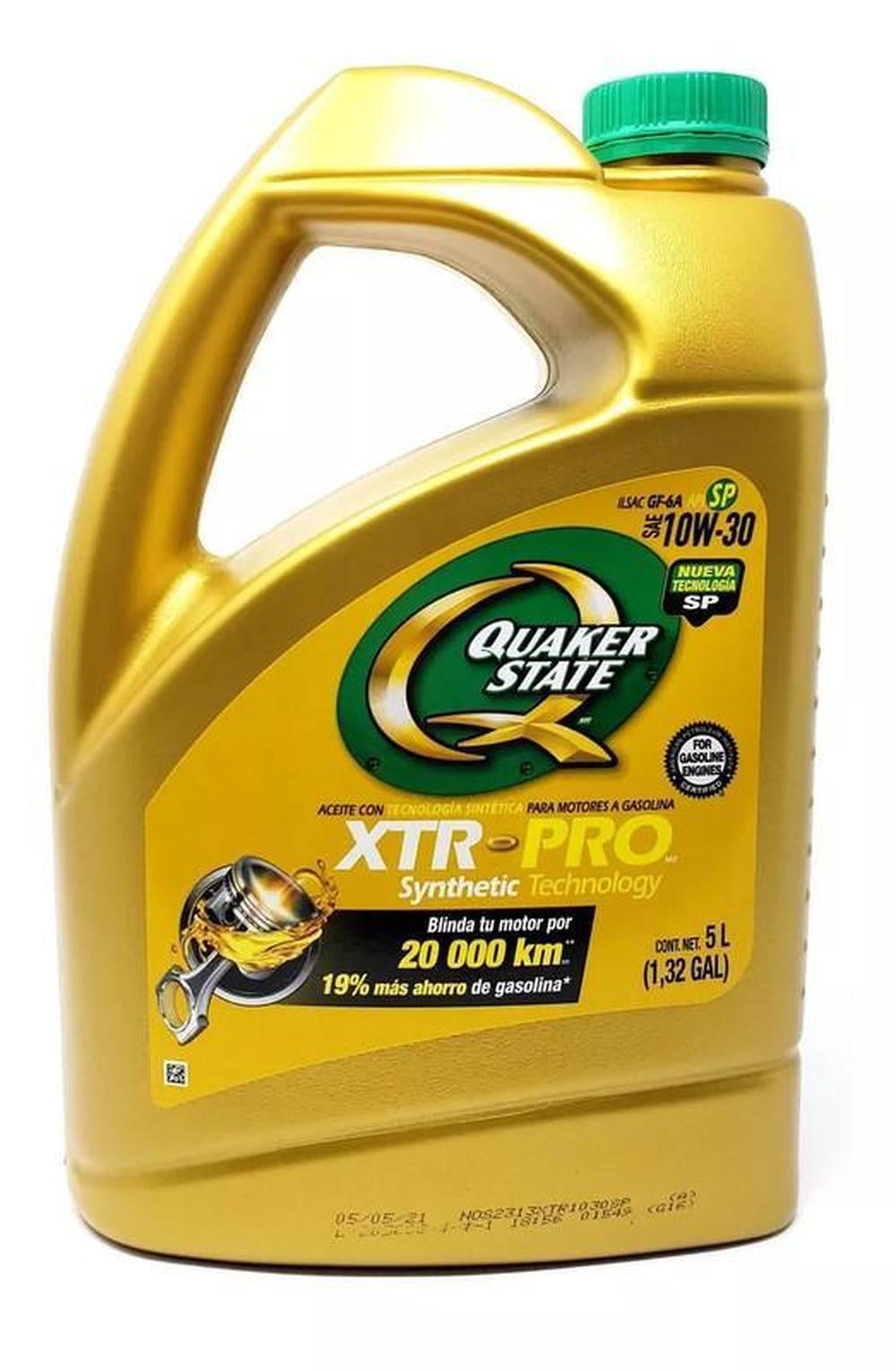 Aceite Multigrado Motor Quaker State Xtr Pro 10W30 5 Litros Quaker ...