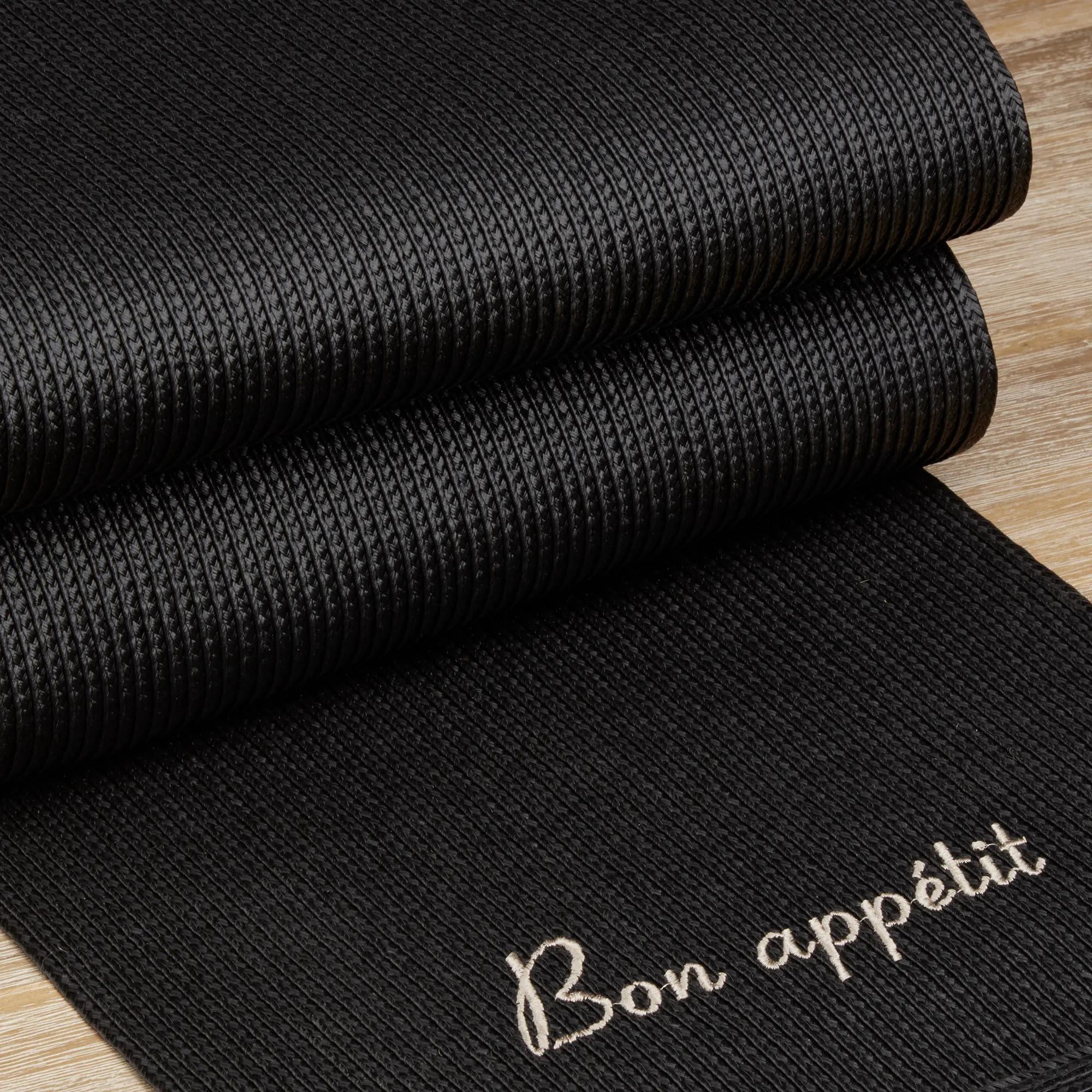 Click here for Bouclair Outdoor Black Bon Appétit Table Runner 13... prices