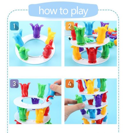 Langgg Cartoon Animal Collapse Balance Game Toy Set Crash Thrill Parent ...