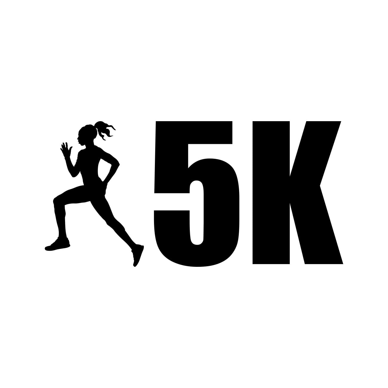 Womens 5K Sticker Decal Die Cut - Self Adhesive Vinyl - Weatherproof ...