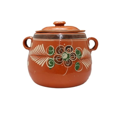 R&M International Large 4.5 Qt Ceramic Bean Pot with Cooking Lid for ...