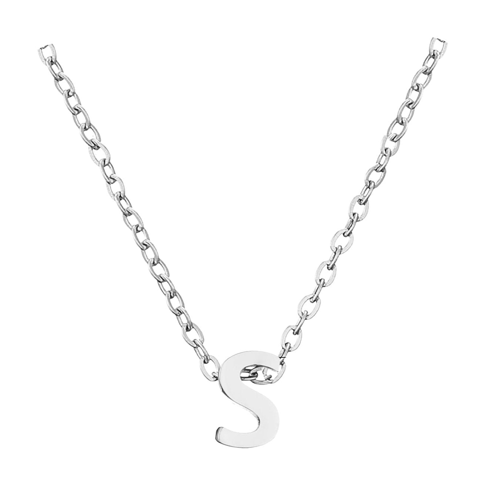 Click here for Riforla Silver Initial Necklaces For Women Silver... prices