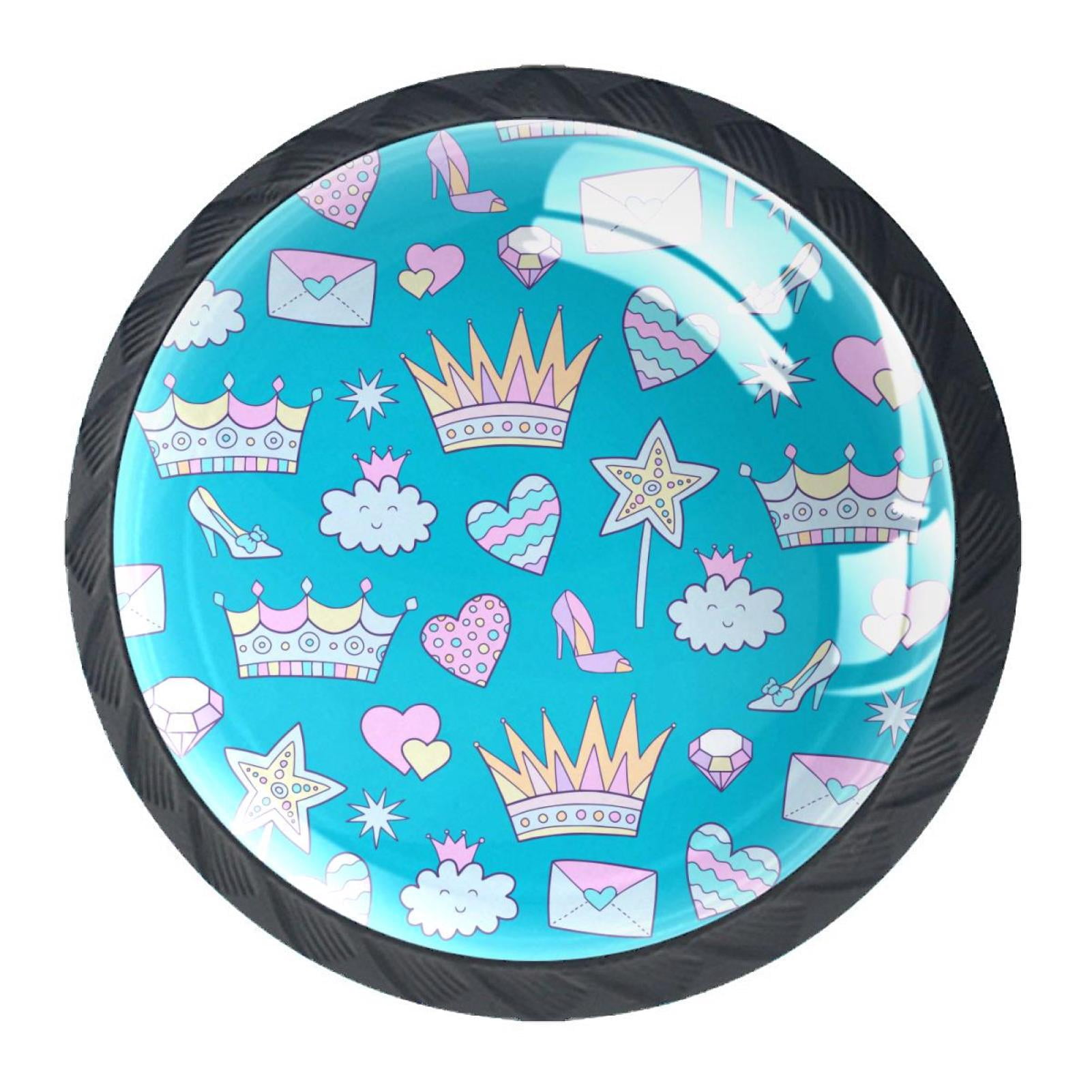 4 Pcs Crown Cute Elements Knobs for Kitchen Cabinet Cupboard Dresser ...