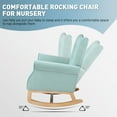 Ouyessir Nursery Rocking Chair, Modern Comfy Upholstered Accent Chair ...