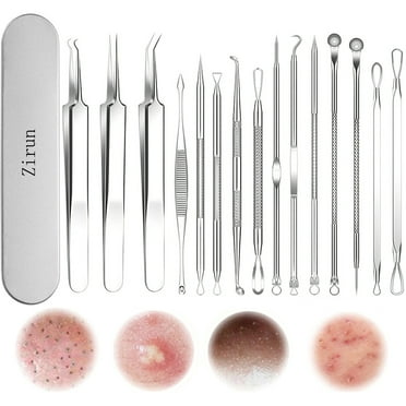Acne Needle Blackhead Remover Kit Pimple Blemish Comedone Tweezer ...