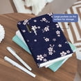 1 pc Polyester Book Cover Notebook Wraps with Ribbon Bookmarks ...