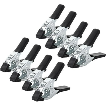 Highcool Set of 8-6" Large Metal Spring Clamps - 2.5" Jaw Opening ...