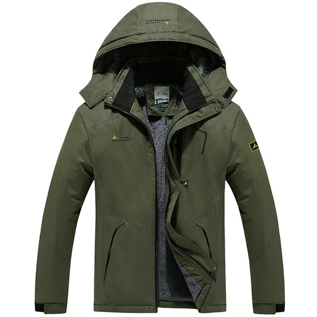 DxhmoneyHX Clearance Men Winter Jacket Men's Mountain Waterproof Ski ...