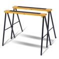 Heavy Duty Sawhorses 2 Pack - Steel Folding Saw Horse Stands - 275 lbs ...
